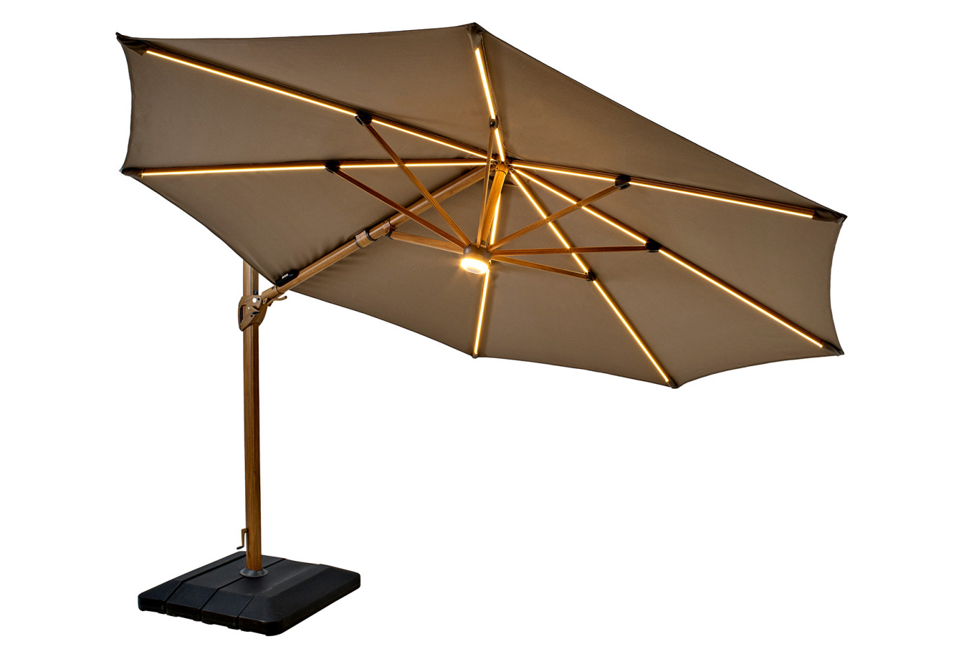 Hartman 3.5m Round Seychelles Cantiliver Parasol - Havana Parasols ...